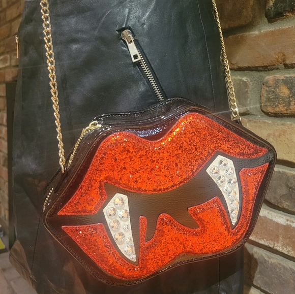 Betsey Johnson | Bags | Betsey Johnson Glampire Lip Shaped Purse | Poshmark